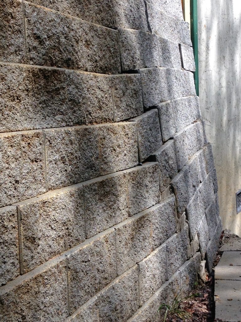 Rebuilt Retaining Wall | Areté Engineers